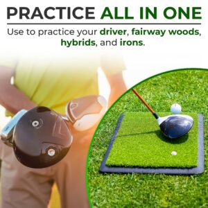 Golf Mat, Golf Hitting Mat, Golf Practice Mat, Golf Mats Practice Outdoor, Golf Matt for Indoors, Golf Chipping Mat, Golf Turf Mat, 18"x14"