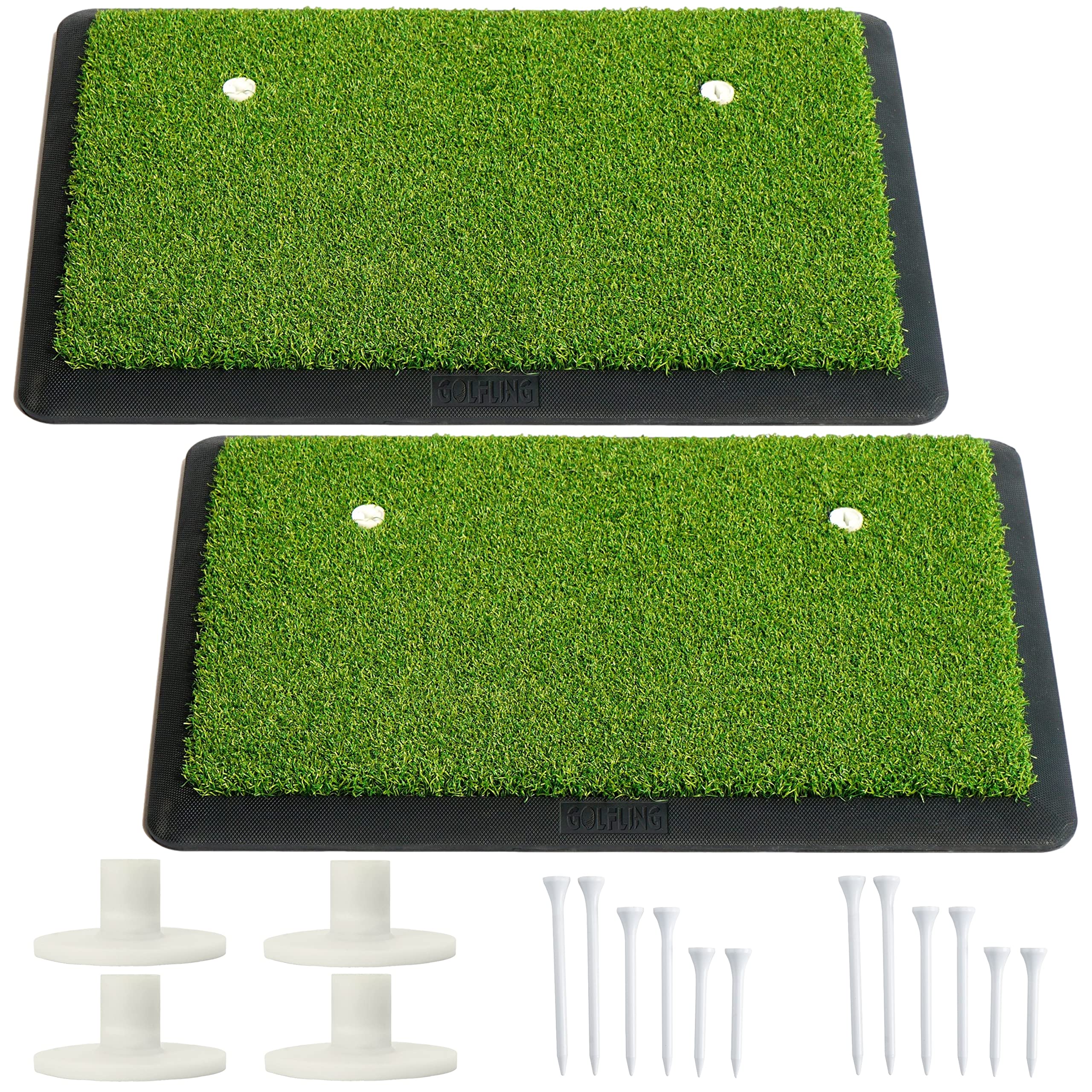 Golf Mat, Golf Hitting Mat, Golf Practice Mat, Golf Mats Practice Outdoor, Golf Matt for Indoors, Golf Chipping Mat, Golf Turf Mat, 18"x14"