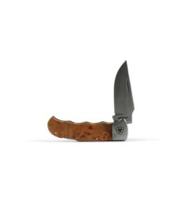 ariat 3" medium smooth brown knife