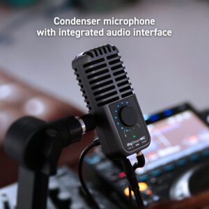 IK Multimedia iRig Stream Mic Pro Microphone with Integrated Audio Interface for iPhone, iPad, Android, USB Computer, Perfect for Podcast, Singing, Recording and Gaming