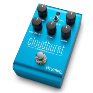 strymon cloudburst ambient reverb guitar pedal with ensemble engine, for electric and acoustic guitar, synths, vocals and keyboards