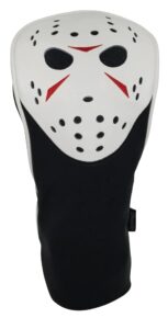 hockey goalie mask embroidered driver headcover by readygolf