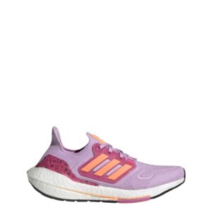 adidas ultraboost 22 bca running shoes women's, size 6 bliss lilac/beam orange/pulse magent