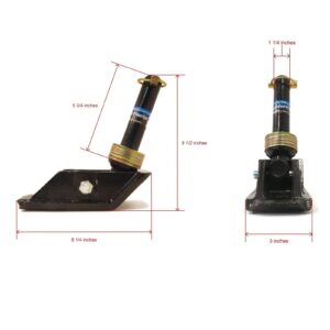 The ROP Shop | Heavy Duty Set of 2 Square Snow Shoes & Blade Guides for Western Pro-Plow 2