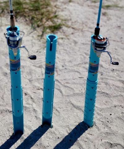 Adjustable Sand Spike Rod Holder-great for surf, bank, beach fishing, from 24" expand to 44"