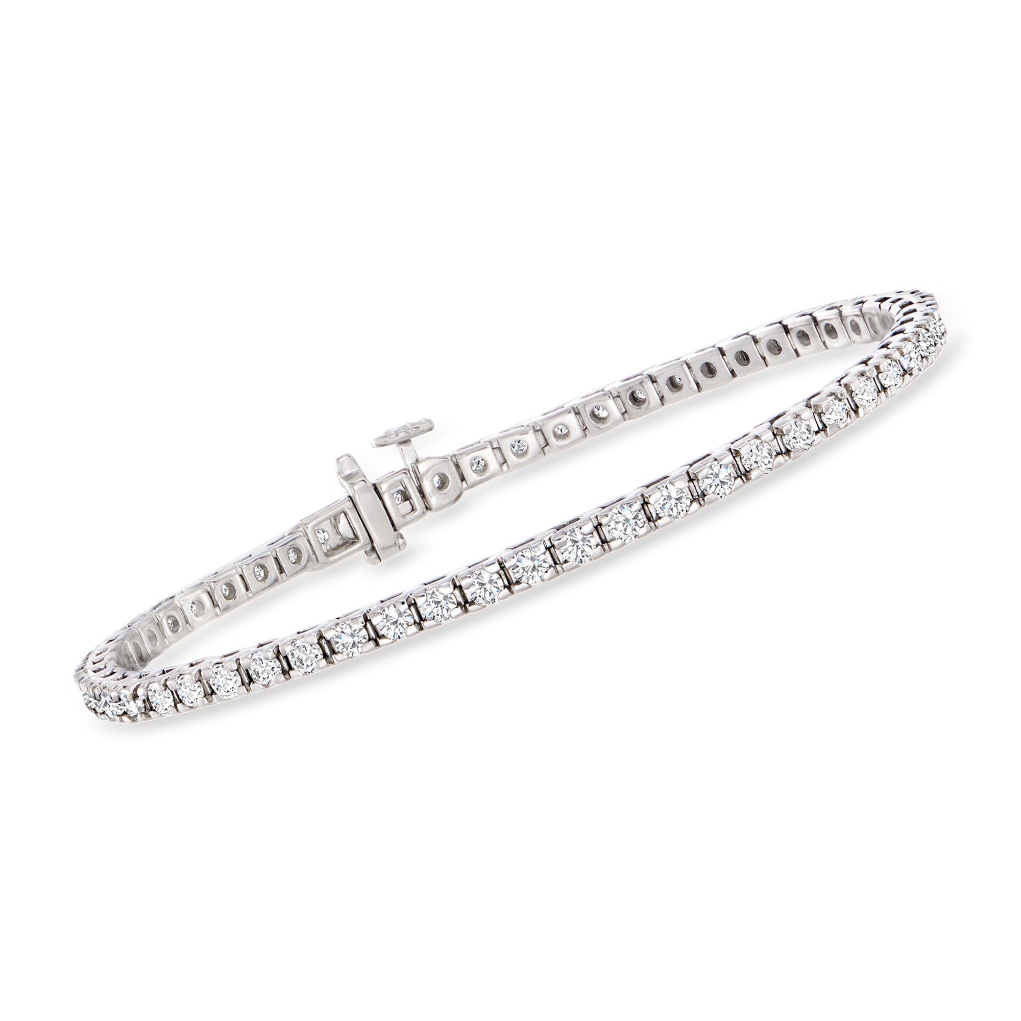 Ross-Simons 3.50 ct. t.w. Diamond Tennis Bracelet in Sterling Silver. 8 inches