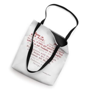 Love is Ombré Heart 1 Corinthians 13 by 24/15 Tote Bag