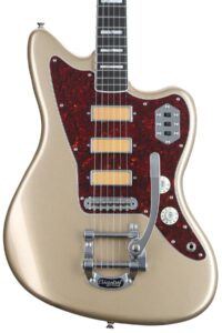 fender gold foil jazzmaster electric guitar - shoreline gold