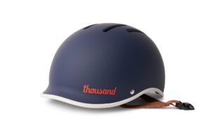 thousand heritage 2.0 adult bike helmet; the original low profile retro commuter cycling helmet safety certified for bicycle skateboard skating roller skates; for men & women (thousand navy, s)