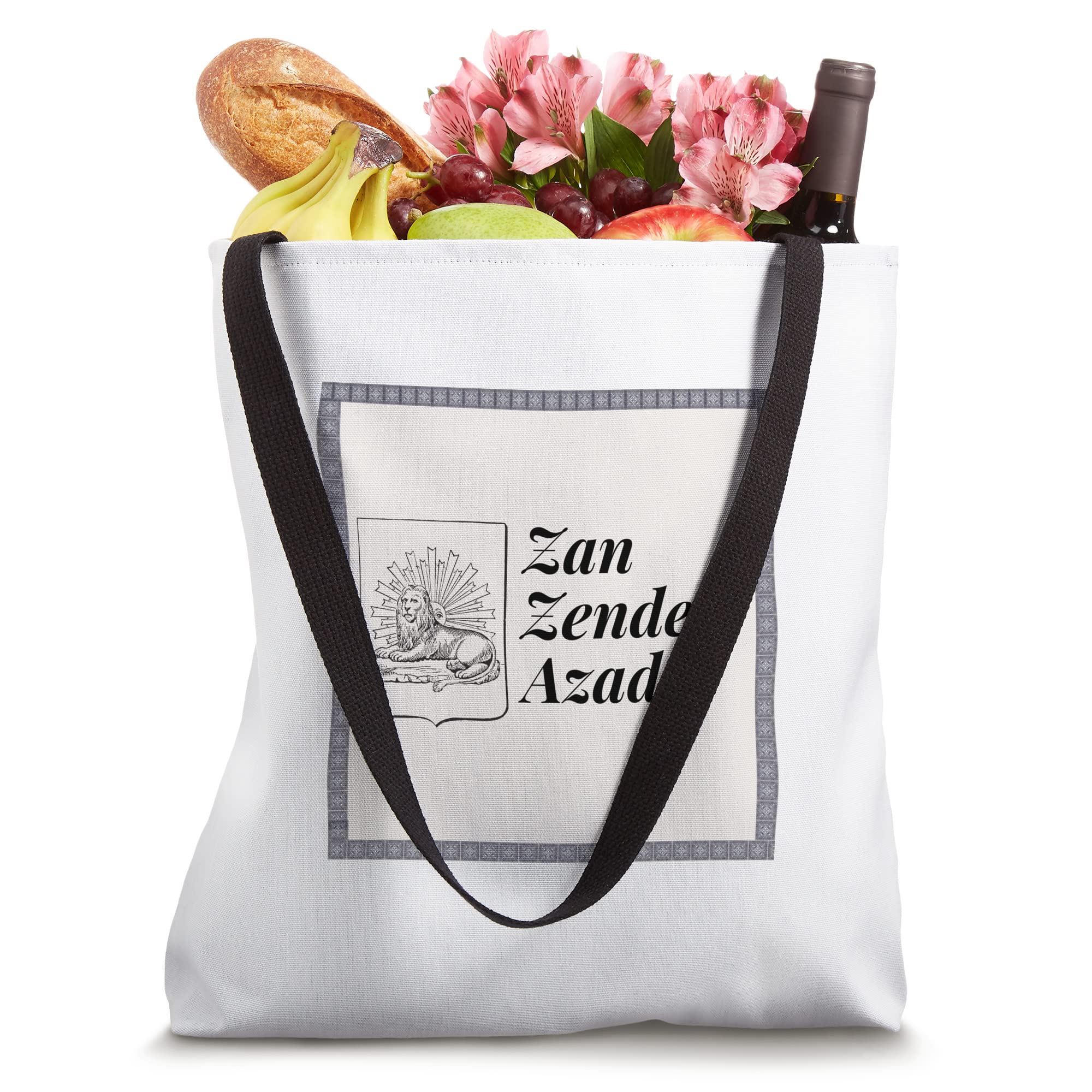 Persian Farsi Zan Zendegi Azadi Woman Life Freedom Tote Bag