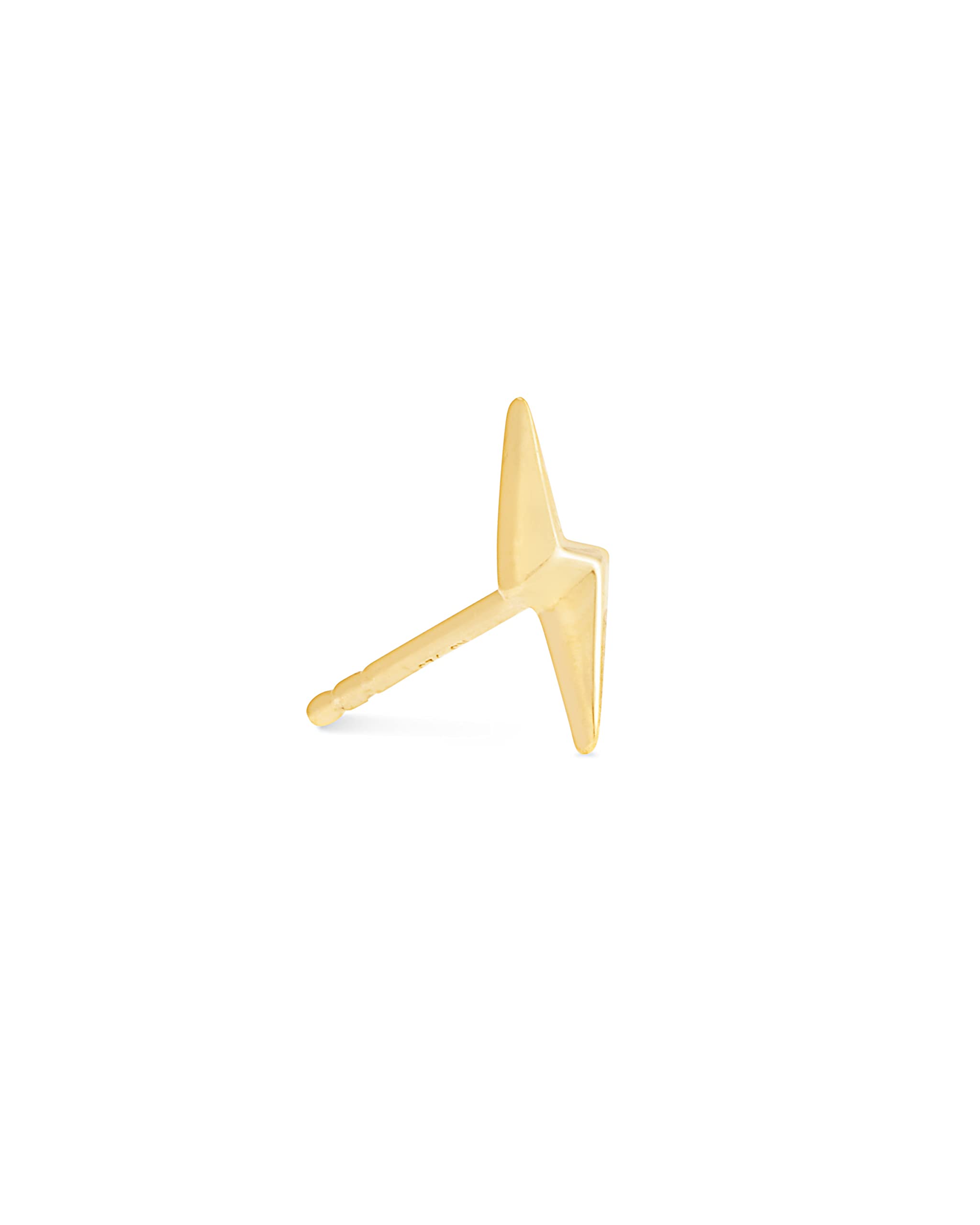 Kendra Scott Lightning Bolt Mini Stud Earrings in 18k Gold Vermeil, Fine Jewelry for Women