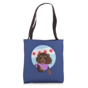 chicago doxie tote bag