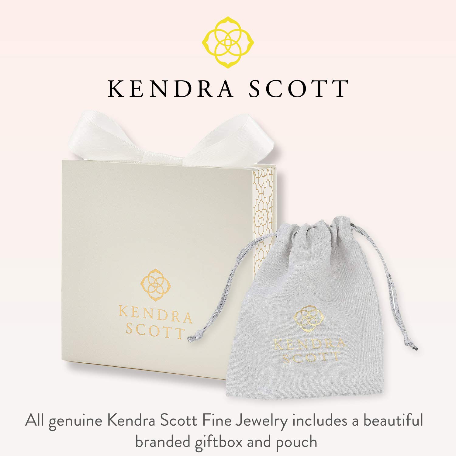 Kendra Scott Tia 18k Gold Vermeil Band Ring in White Sapphire, Fine Jewelry for Women, Size 6