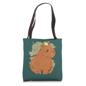 cottagecore | frog & capybara | kawaii | cute sweet animal tote bag