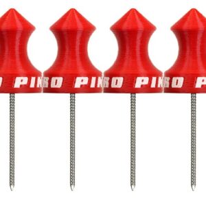 Pro Pins (4 Pack) - Archery Target Pins with Magnet Lock Technology | Best in Class Hold | Compatible with Pro Pin Holsters (Red)