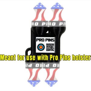 Pro Pins (4 Pack) - Archery Target Pins with Magnet Lock Technology | Best in Class Hold | Compatible with Pro Pin Holsters (Red)