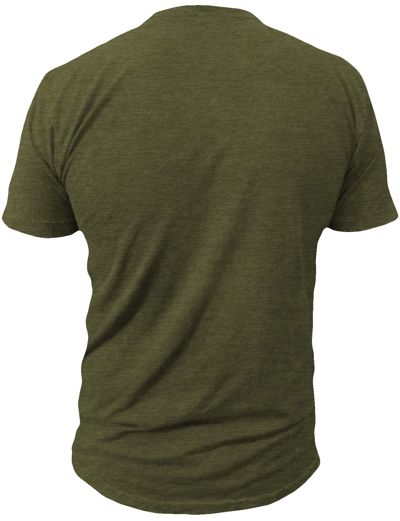 GYM LIFE Men's Power Up Athletic Performance Short Sleeve Workout T-Shirt, Olive Green (3X-Large)