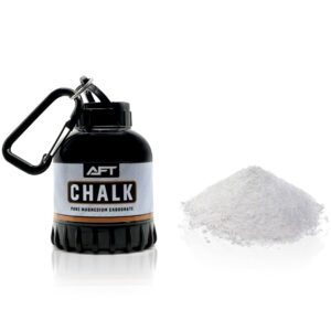 sports chalk (on-the-go) by arlu fitness tech - gym chalk, rock climbing chalk, gymnastics chalk. portable, easy to use and easy to refill container. less mess, premium grade chalk with no fillers