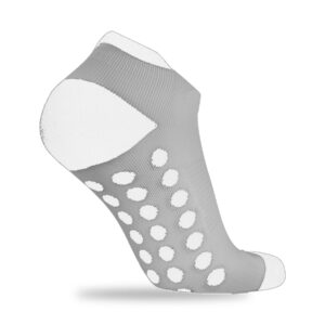 jox sox men’s energy low cut socks (men's shoe size 7 to 12, men's energy low cut grey/white)