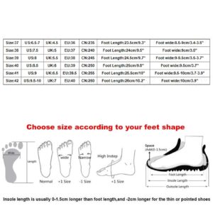 ZHOUXINGB Sneakers for Women, Wide Width Sandals for Women Heels Fashion Sandals Zipper Back Dress Shoes Comfy Shoes Lightweight Boots T Strap Workout Shoes for Women White