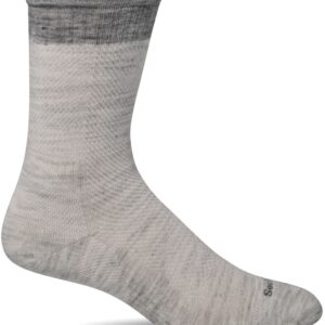 Sockwell Women's Elevate Crew Moderate Compression Sock, Ash - M/L