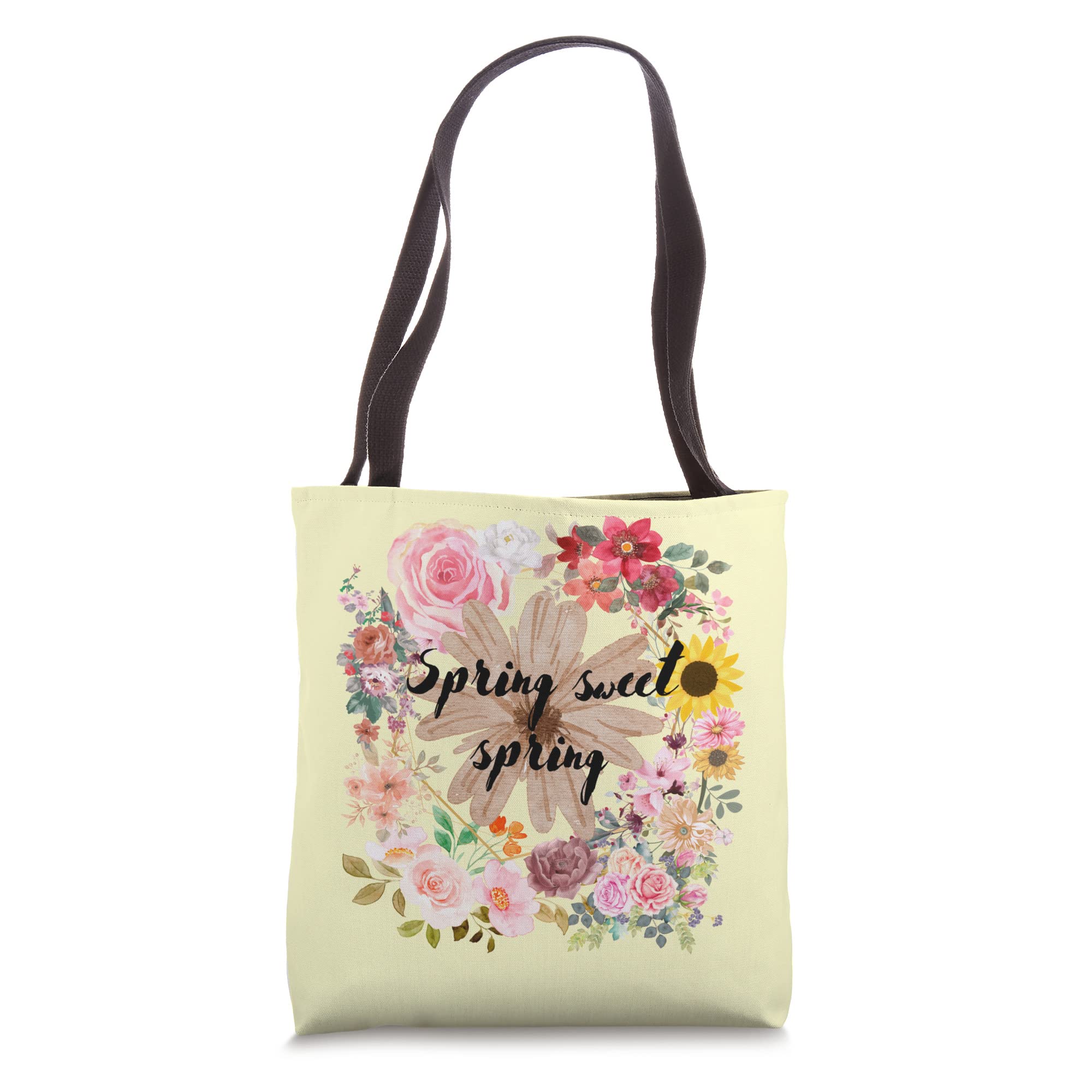 Floral Sweet Yellow Fashion Tote Bag