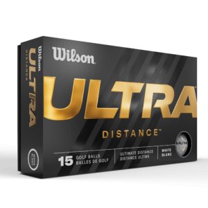 wilson 23' ultra distance golf balls - 15 pack, white