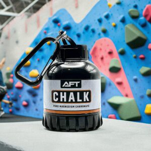 Sports Chalk (On-The-Go) by Arlu Fitness Tech - Gym Chalk, Rock Climbing Chalk, Gymnastics Chalk. Portable, Easy to use and Easy to Refill Container. Less Mess, Premium Grade Chalk with no fillers