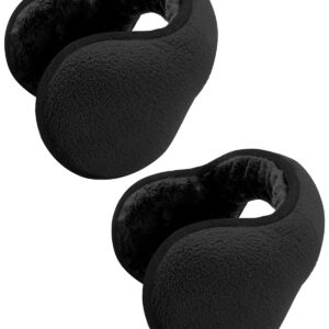 Venswell Winter Ear Muffs for Men Women Fleece Ear Warmers for Cold Weather Running-Behind the Head Earmuffs Adjustable