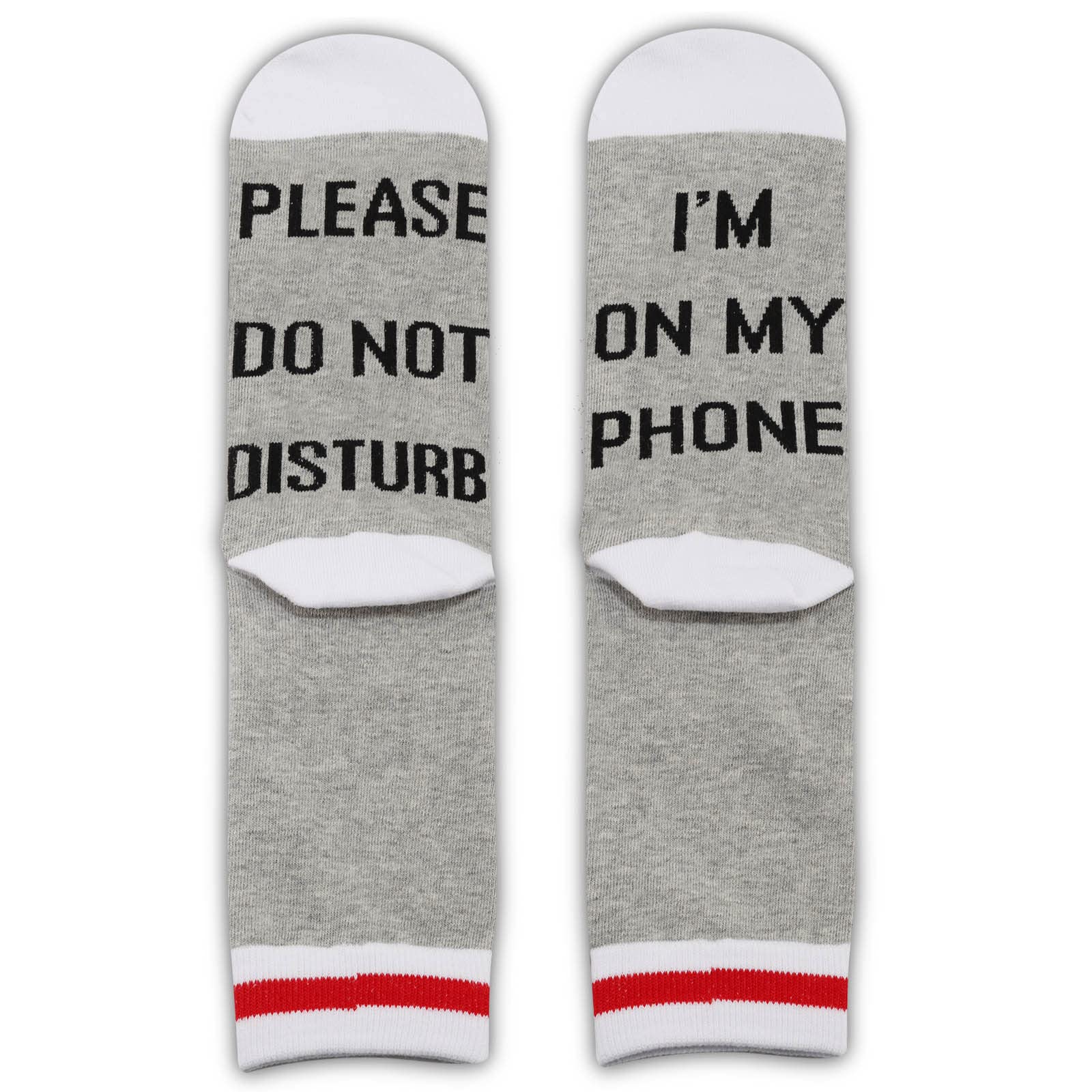 TSOTMO Phone Socks Make Phone Calls Gift Video Telephone Gift Phone Lovers Gifts I'M On My Phone Socks For Men Women (Phone Socks)