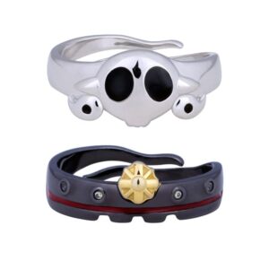 hanako-kun rings yashiro nene cosplay ring male female couple opening ring 925 silver jewelry toilet-bound hanako-kun rings (2pcs)