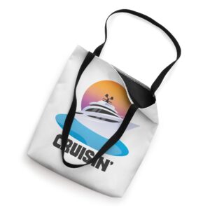 Cruisin' Cruise Ship Island Vacay Fun Tote Bag