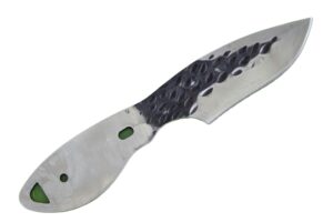 the otter skinner knife blank - knifemaking - hunting/camping/fishing (scf106 hammered)