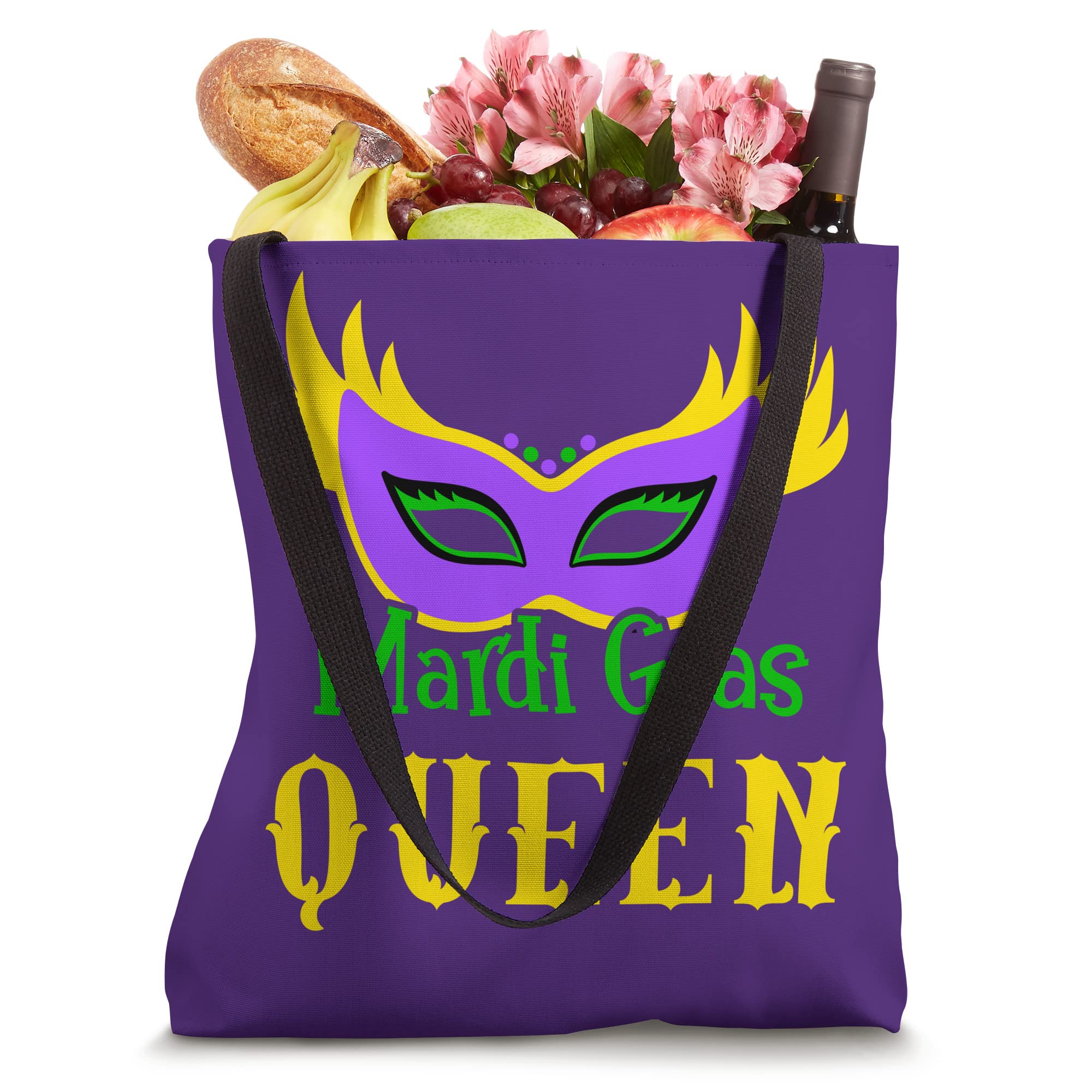 Mardi Gras Queen New Orleans / Celebrate Louisiana Purple Tote Bag