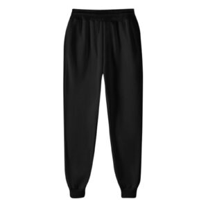 Gumipy Women's Joggers Pants with Pockets Loose Fit Tapered Fleece Sweat Pants Drawstring Lounge Trousers with Pockets B-Black