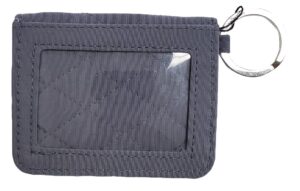 vera bradley campus double id wallet (carbon gray)