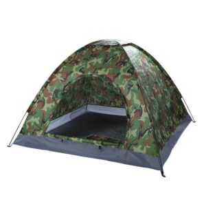 camping dome tent camouflage, lightweight waterproof camping tent with carry bag portable windproof backpacking tent spacious family tents for outdoor camping hiking (1-2 person)