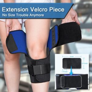 Hinged Knee Brace,Adjustable Knee Braces for Knee Pain with Removable Dual Side Stabilizers,Plus Size Knee Support for Pain Relief,Arthritis,Meniscus Tear,Relieves ACL, MCL, PCL,Left/Right,Men/Women