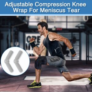 Hinged Knee Brace,Adjustable Knee Braces for Knee Pain with Removable Dual Side Stabilizers,Plus Size Knee Support for Pain Relief,Arthritis,Meniscus Tear,Relieves ACL, MCL, PCL,Left/Right,Men/Women