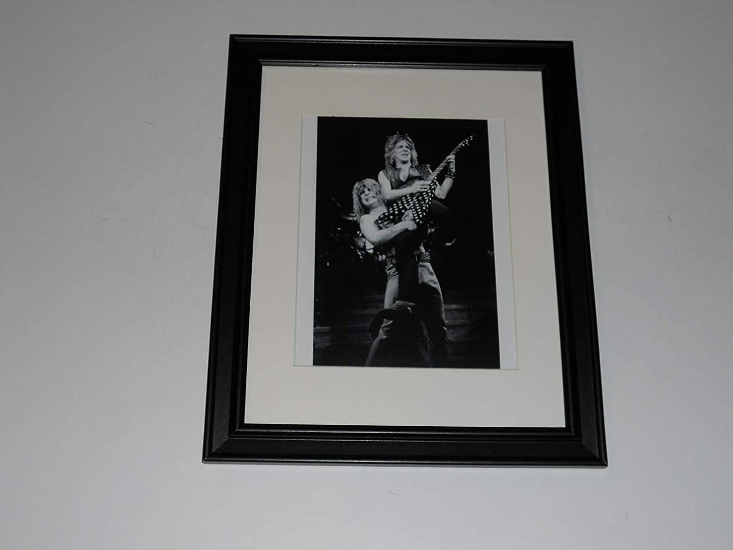 Framed Ozzy Randy Rhoads 1981 on stage Sabbath 14"x17" Metal Gods! Prince of Darkness