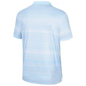 AULEEGAR Mens Golf Shirt Lightweight UPF 30+ XL Blue Stripe