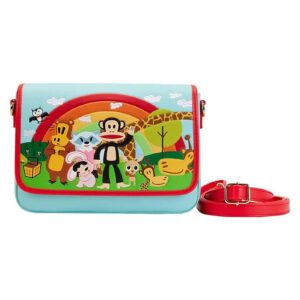 loungefly paul frank rainbow group crossbody bag