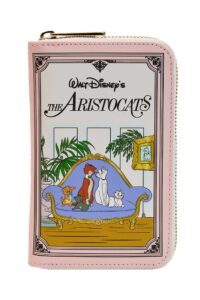 loungefly disney the aristocats book zip around wallet standard