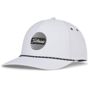 titleist boardwalk rope golf hat white/black one size fits most