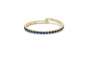 hot jewelry box 14k gold plated tennis bracelet | gold bangle jewelry bracelets for women | aesthetic accessories with exquisite cz and adjustable memory wire for easy fit on any wrist size