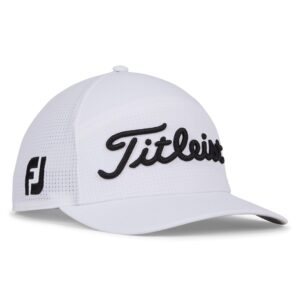 titleist tour featherweight golf hat white/black one size fits most