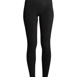 Cuddl Duds ClimateRight Women's Stretch Fleece Base Layer Legging - High Rise Waist - S Black