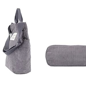 CYUREAY Tote Bag for Women, Dark Grey