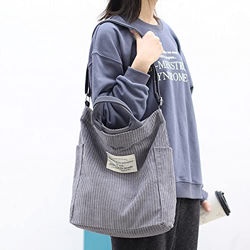 CYUREAY Tote Bag for Women, Dark Grey