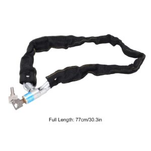 Bicycle Chain Lock, Security Bike Locks Electric Scooter Lock Non Theft Keys Lock Chain Security Bike Lock with 2 Keys for Bicycles Motorcycles Doors